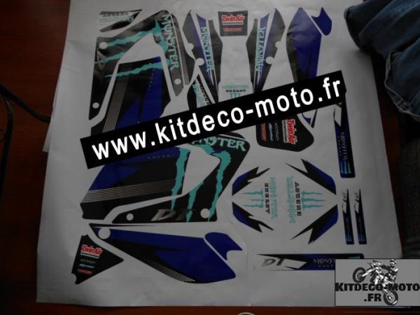 Yamaha DT 125 Graphic Kit - Monster Light Blue - Motorcycle Graphic Kit ...