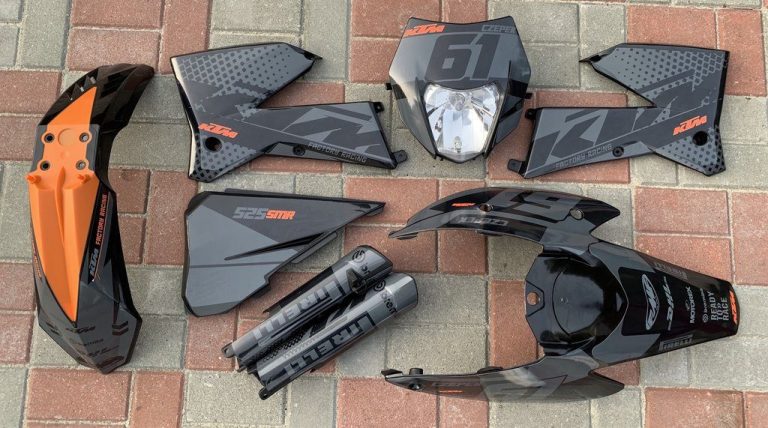 Kit déco KTM EXC / EXC-F (2004-2007) - Black - Boutique Kit Déco Moto