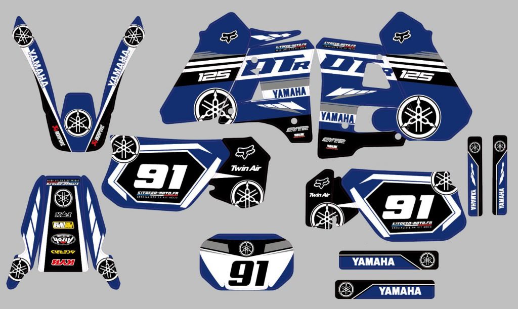 Kit déco Yamaha DT 125 – Factory - Boutique Kit Déco Moto