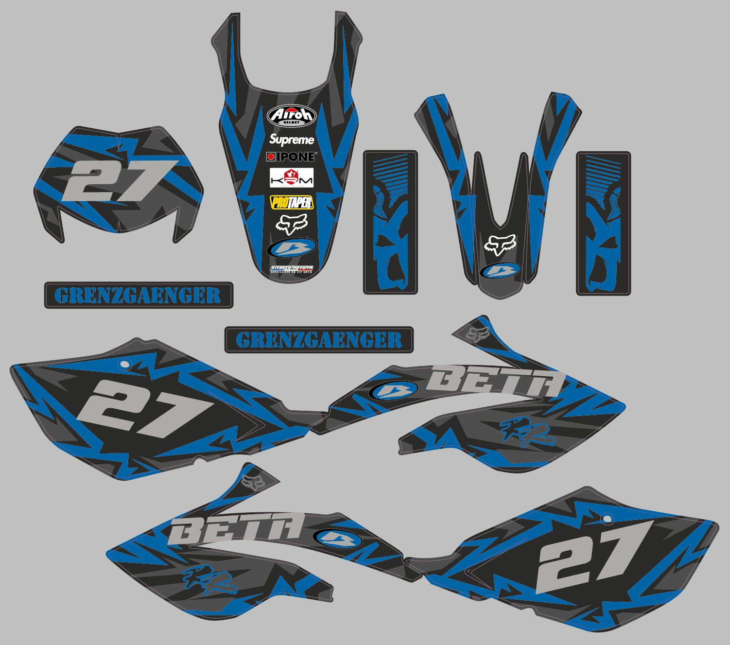 Kit déco Beta 50 – Blue Line 2006-2010 | Kitdeco-moto.fr