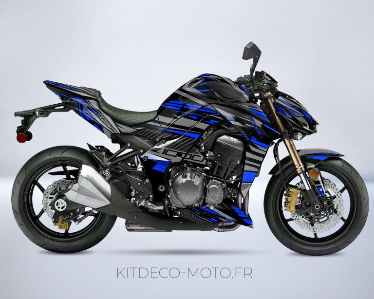 Kit gráfico Kawasaki Z1000 - Azul escuro - Loja de kits gráficos para ...