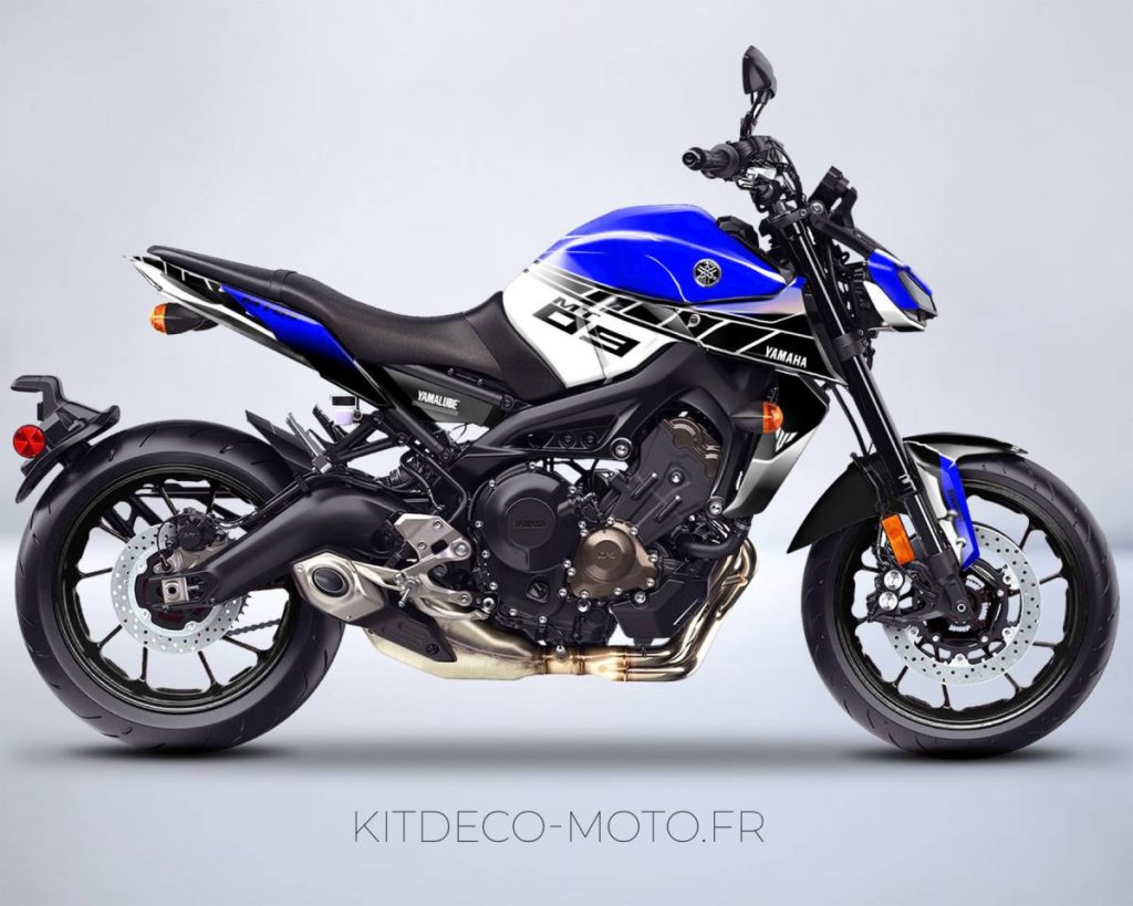 Yamaha MT 09 Deco Kit - Blue Anniversary - Motorcycle Deco Kit Shop