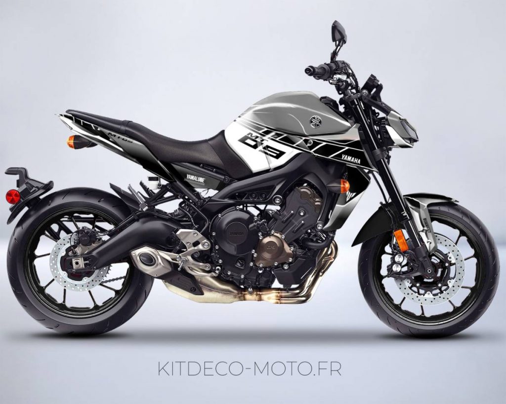 Graphic kit Yamaha MT 09 - Anniversary Gray | Kitdeco-moto.fr