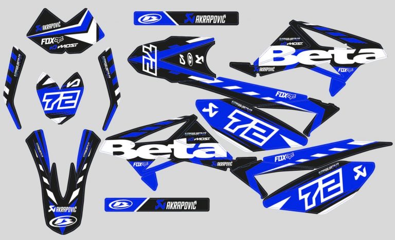 Kit déco Fantic XM / XE 50 – Factory Rouge - Boutique Kit Déco Moto