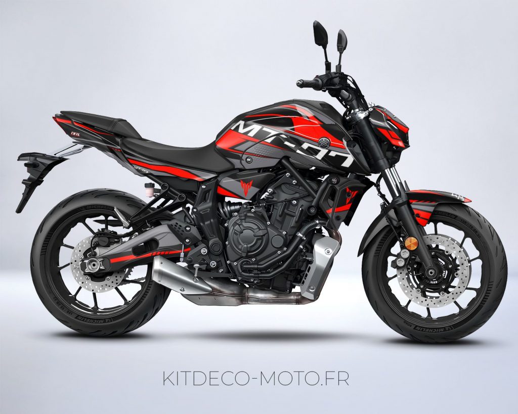 Kit déco Yamaha MT 07 - Pétrole | Kitdeco-moto.fr