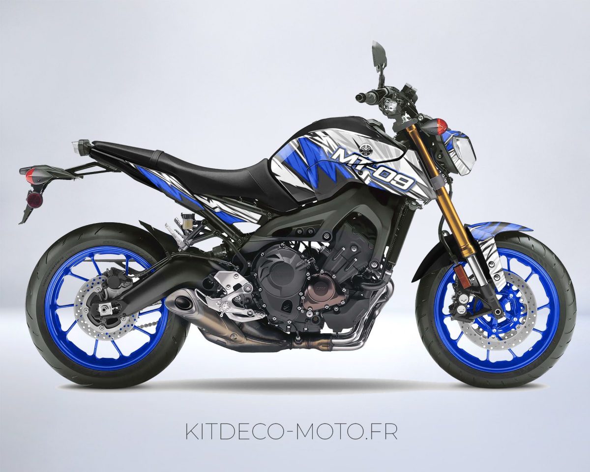 Yamaha MT 09 deco kit - Flash Blue - Motorcycle Deco Kit Shop