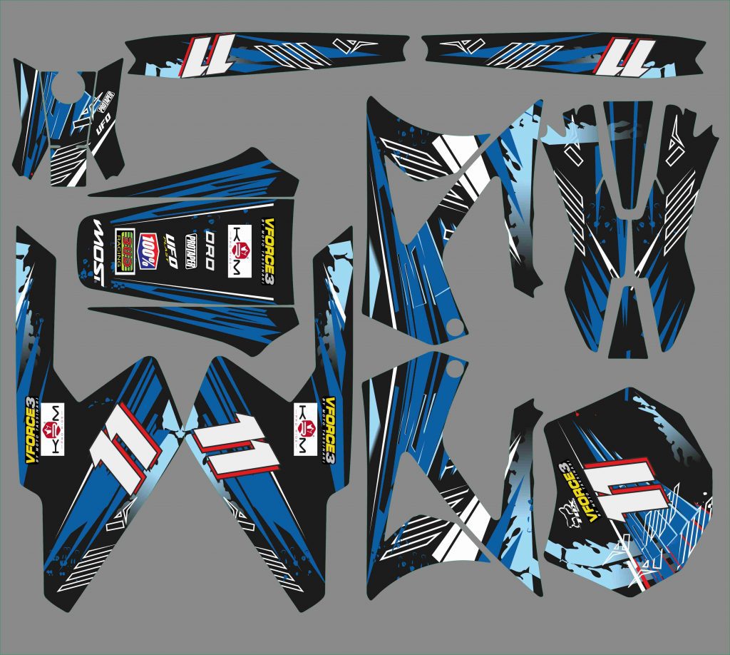 Kit déco Gilera RCR avant 2011 - Factory Rouge | Kitdeco-moto.fr