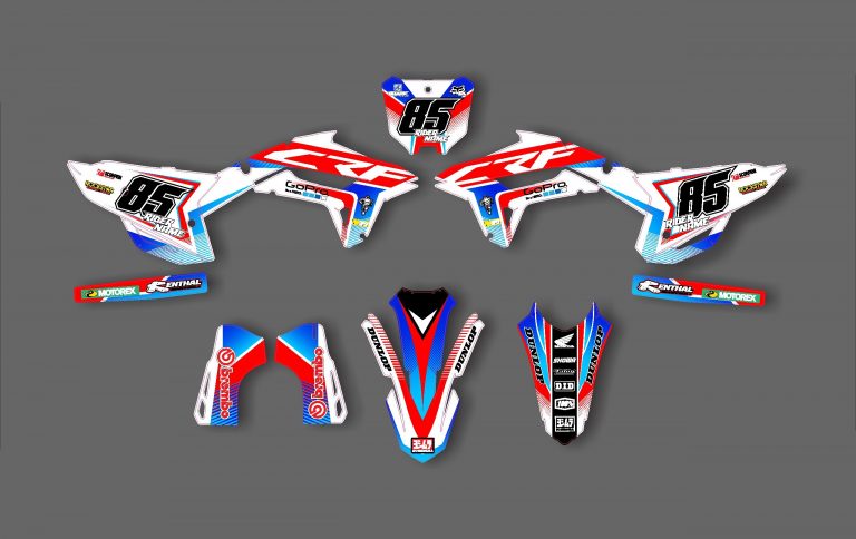 Graphic kit Honda 450 CRF (2021-2024) - GoPro | Kitdeco-moto.fr