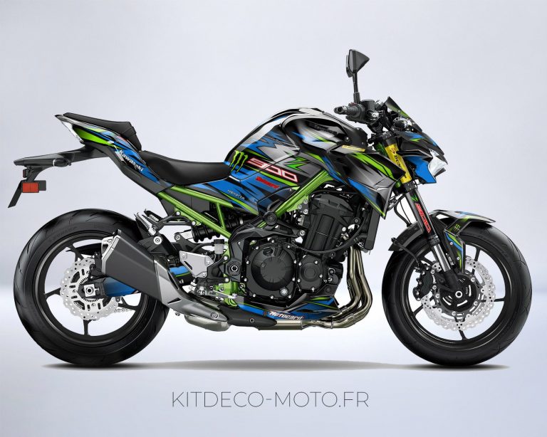 Kit grafiche Kawasaki Z900 - Blue Line | Kitdeco-moto.fr