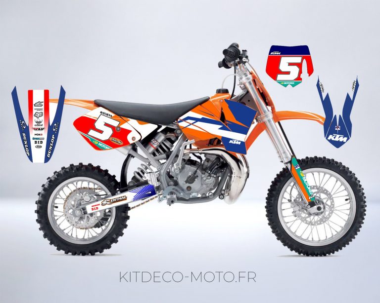 Kit déco KTM 85 SX (2018-2024) - Factory Gris - Boutique Kit Déco Moto