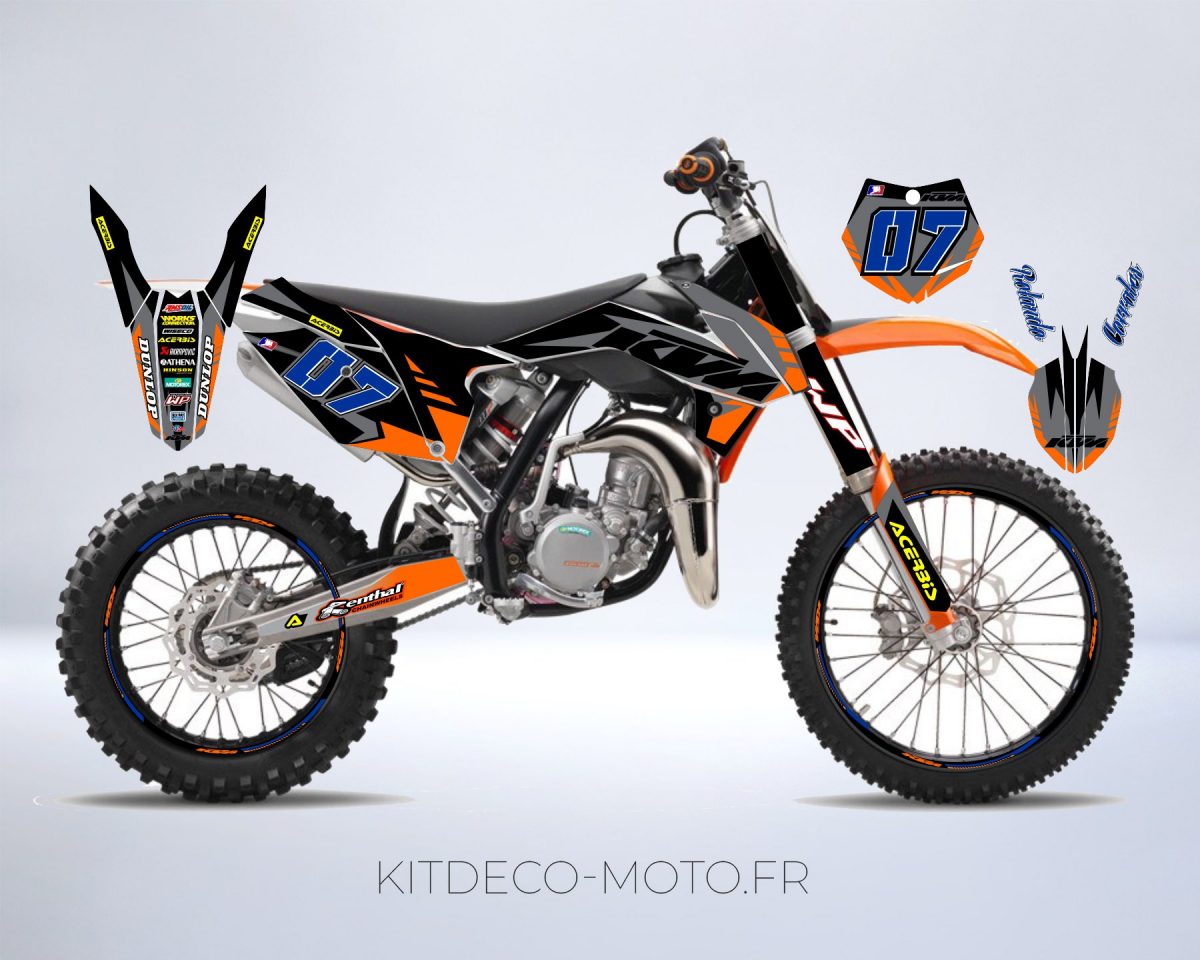 Graphic kit KTM 85 SX (2013-2017) - Factory Gray | Kitdeco-moto.fr