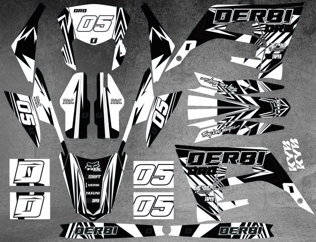 Fantic XM / XE 50 Graphic Kit – Craft Blue / Pink | Kitdeco-moto.fr