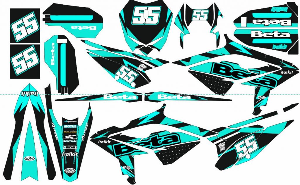 Kit déco Beta 50 (2021-2023) – Craft Violet | Kitdeco-moto.fr