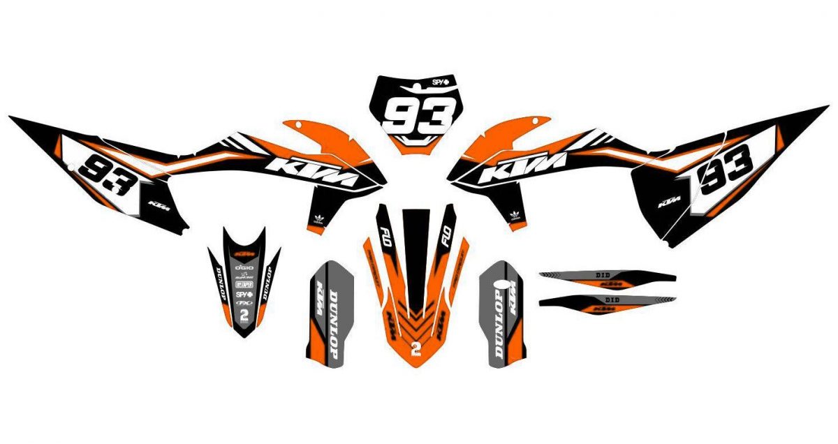 Graphic kit KTM EXC / EXC-F (2020-2023) - Flash | Kitdeco-moto.fr