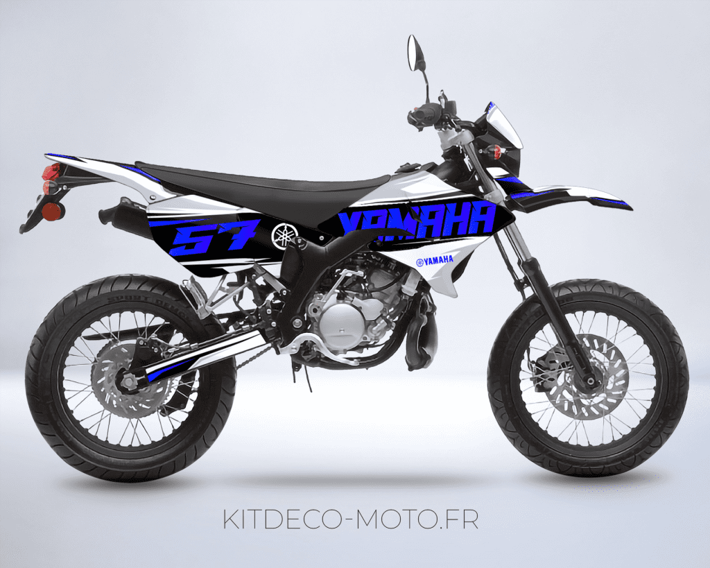 Yamaha DT 50 graphic kit – Fusion Blue | Kitdeco-moto.fr