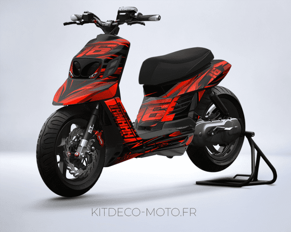 Kit grafiche MBK Booster GAV - Airon Rouge | Kitdeco-moto.fr