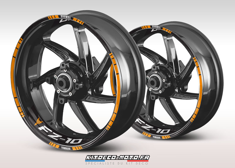 Yamaha FZ 10 motorcycle rim stickers - Motorcycle Deco Kit Shop