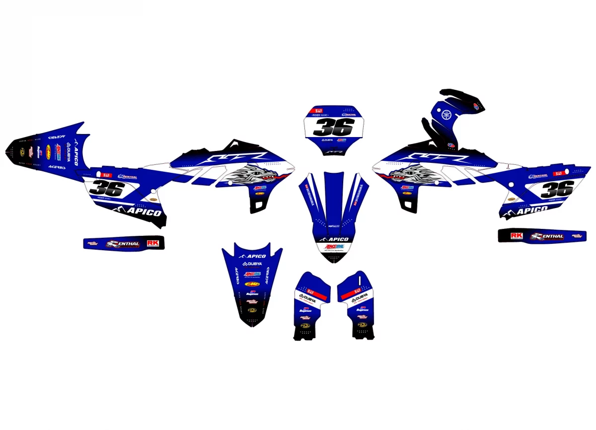 Yamaha 450 YZF (2023-2024) deco kit - Dragon - Motorcycle Deco Kit Shop