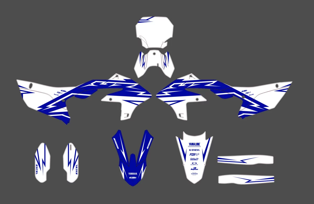 Kit déco Yamaha 250 YZF (2024) - White Factory - Boutique Kit Déco Moto